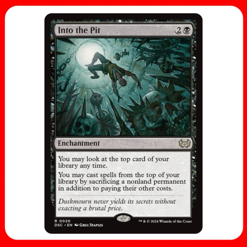[MTG] Into the Pit [DSC] [BLACK] [RARE] [NORMAL] [ENG] (Magic Card ...