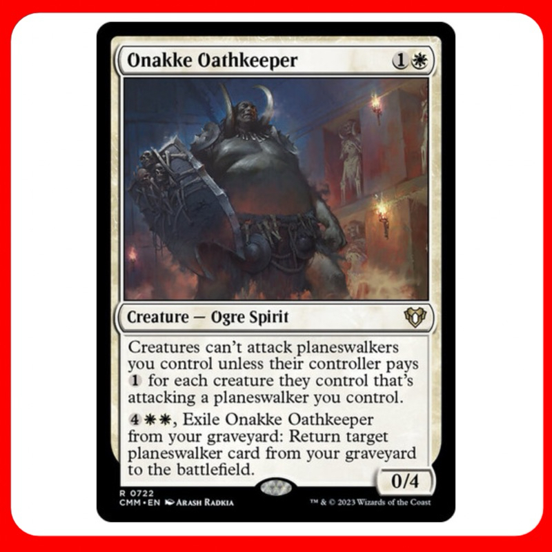 [MTG] Onakke Oathkeeper [CMM] [WHITE] [RARE] [NORMAL] [ENG] (Magic Card ...