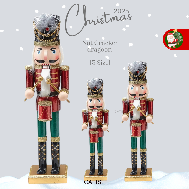 CATIS 2025: NEW! Christmas Nutcracker Dragoon Premium Wooden Soldier ...