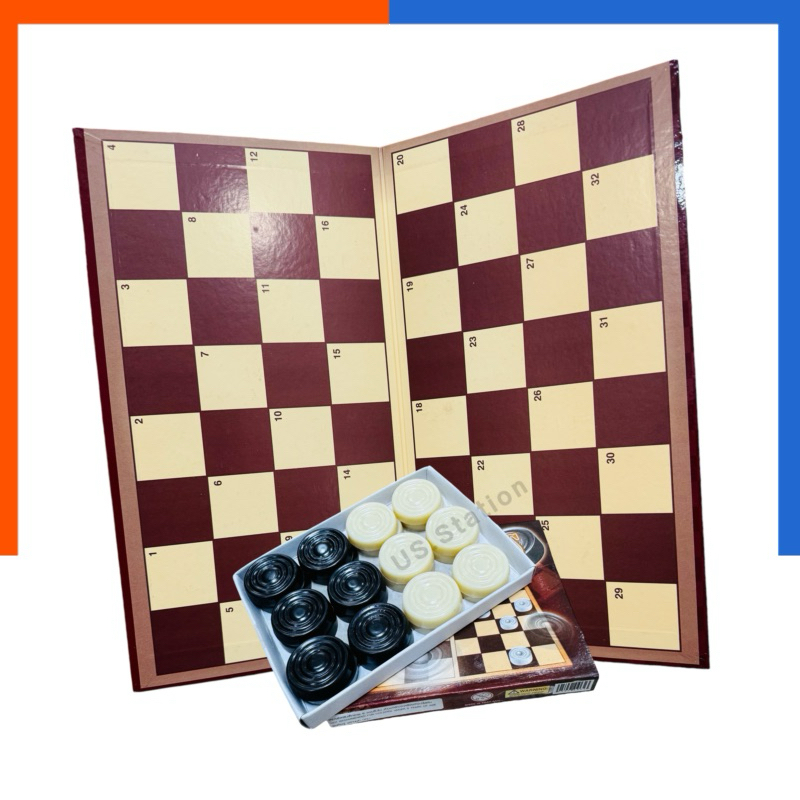Checkers Board Auto Ready To Play Set Hot Betel With And Round Chequer ...