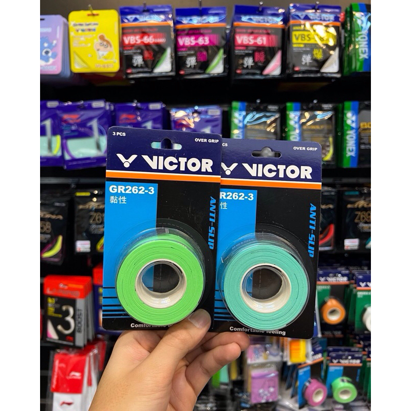 Badminton Handle Grip VICTOR Brand Model GR262-3/GR253-3 | Wooden Wrap ...