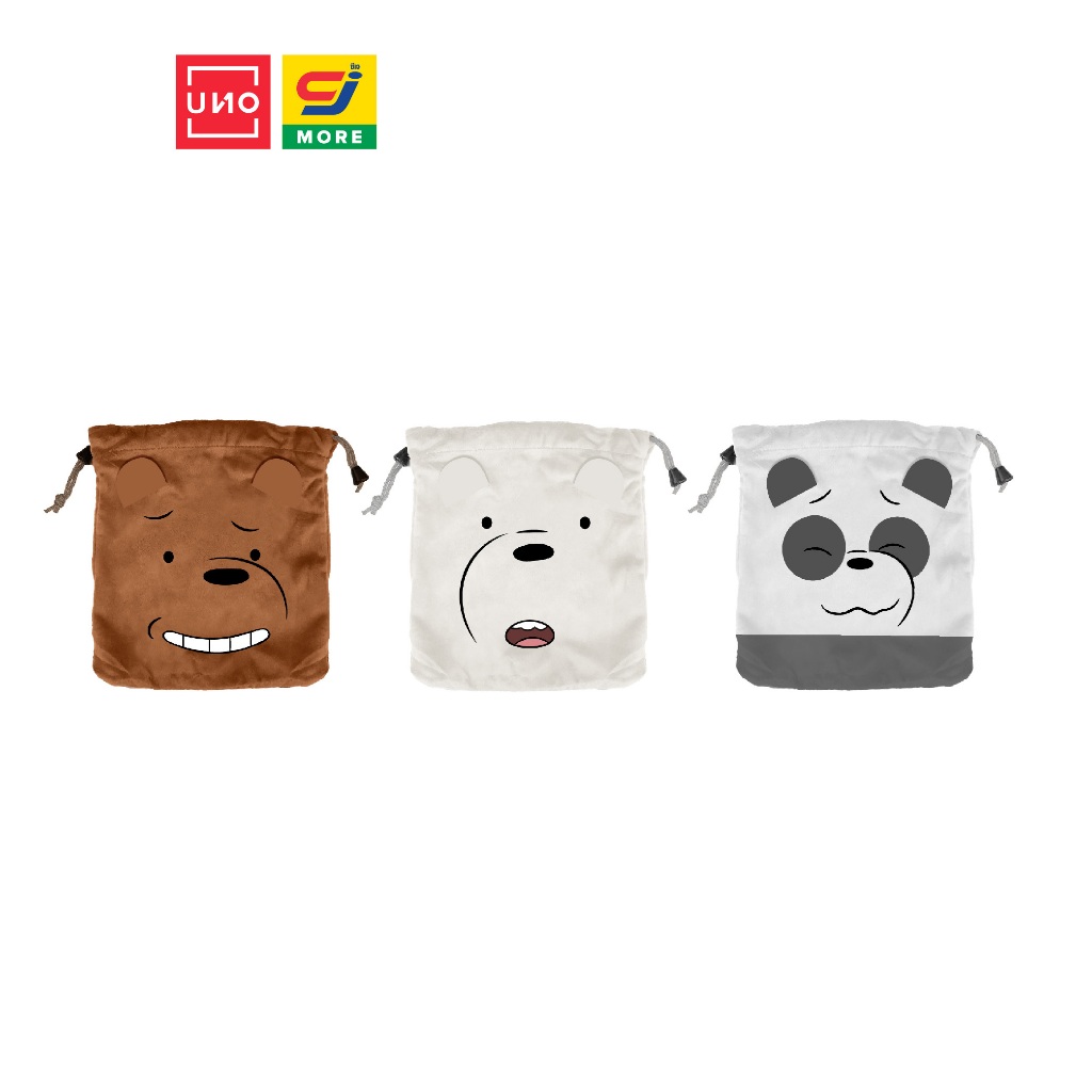 UNO We Bare Bears Drawstring Bag Genuine Copyright | Shopee Philippines