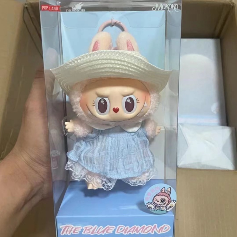 POPMART Labubu Ko V3 the blue diamond Series 17cmadorable Plush Pendant ...