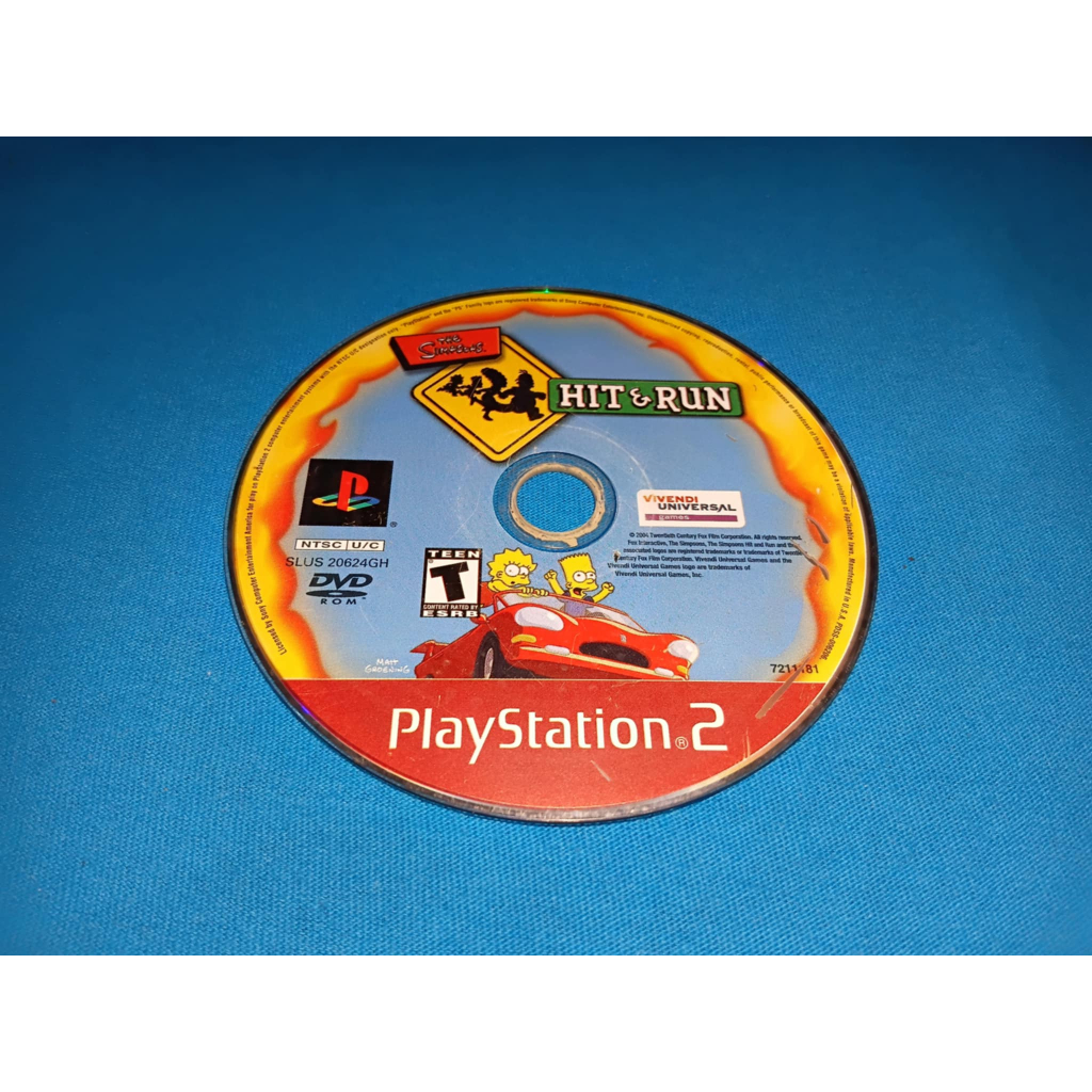 The Simpsons Hit and Run PlayStation 2 (USA) Disc Only | Shopee Philippines