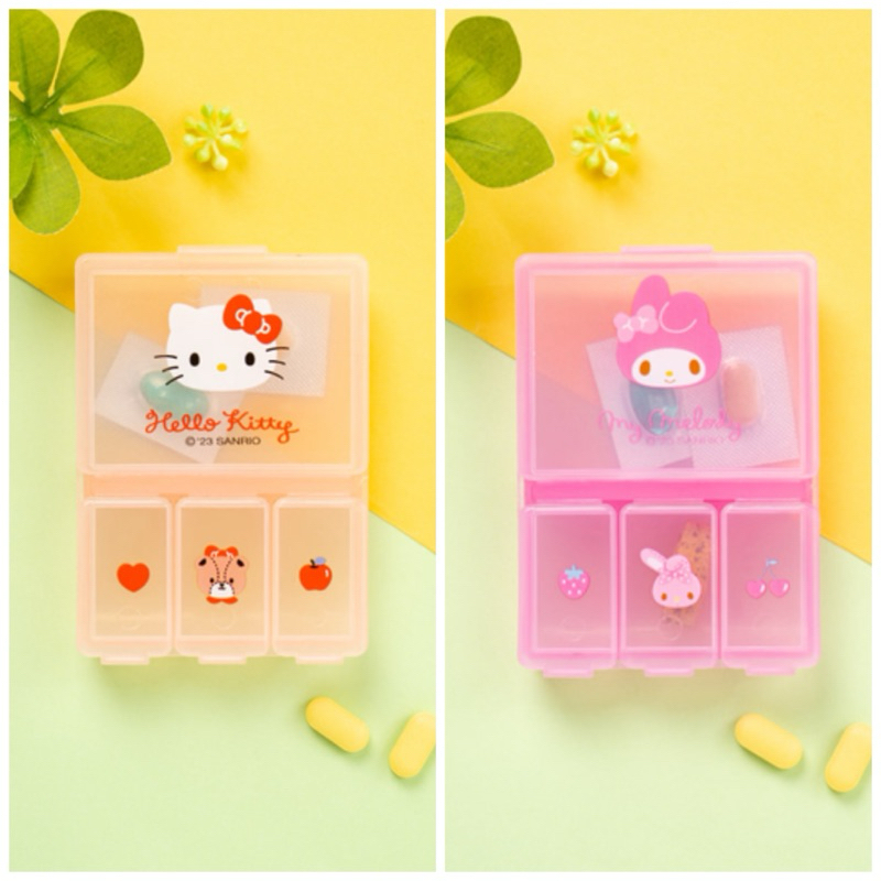 Sanrio 4-Compartment Pill Box Korea Daiso - | Shopee Philippines