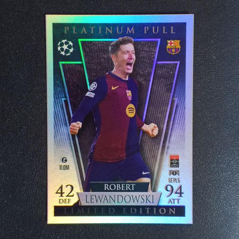 PLATINUM PULL Football CARD SEASON 2024/25 MATCH Attach (TOPPS 2024/25 ...