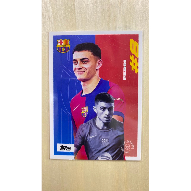 Pedri FIRST Goal Barcelona Topps 2024 Football Player Cards | Shopee ...