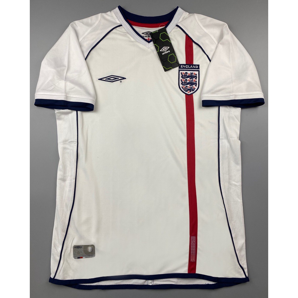Retro 2002 Football Shirt England Home White HomeCecat | Shopee Philippines