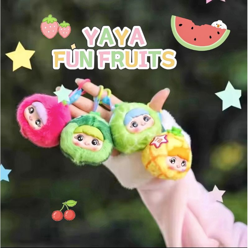 Yaya Fun Fruits Keychain Random Box Rolling Eyes(Single Dip) | Shopee ...