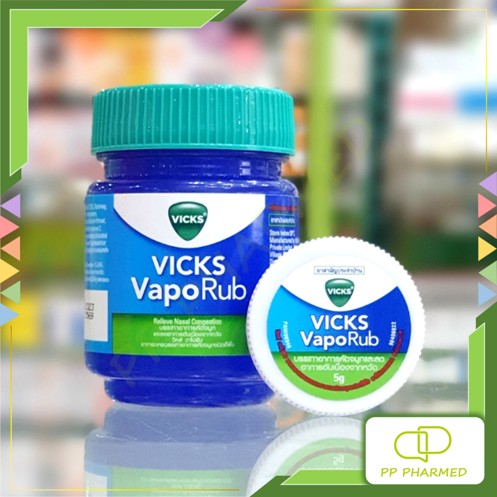 Vicks Relieves Cold Symptoms Nasal Congestion Wax Type VapoRub | Shopee ...
