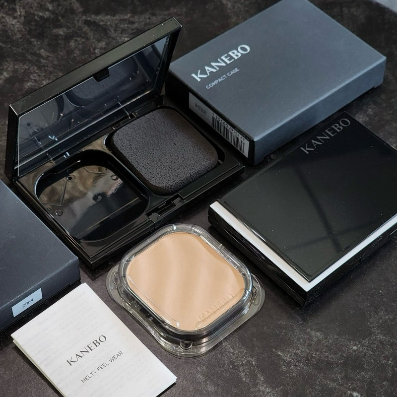 KANEBO Melty Feel Wear (Refill) 11g & COMPACT CASE Foundation Powder ...
