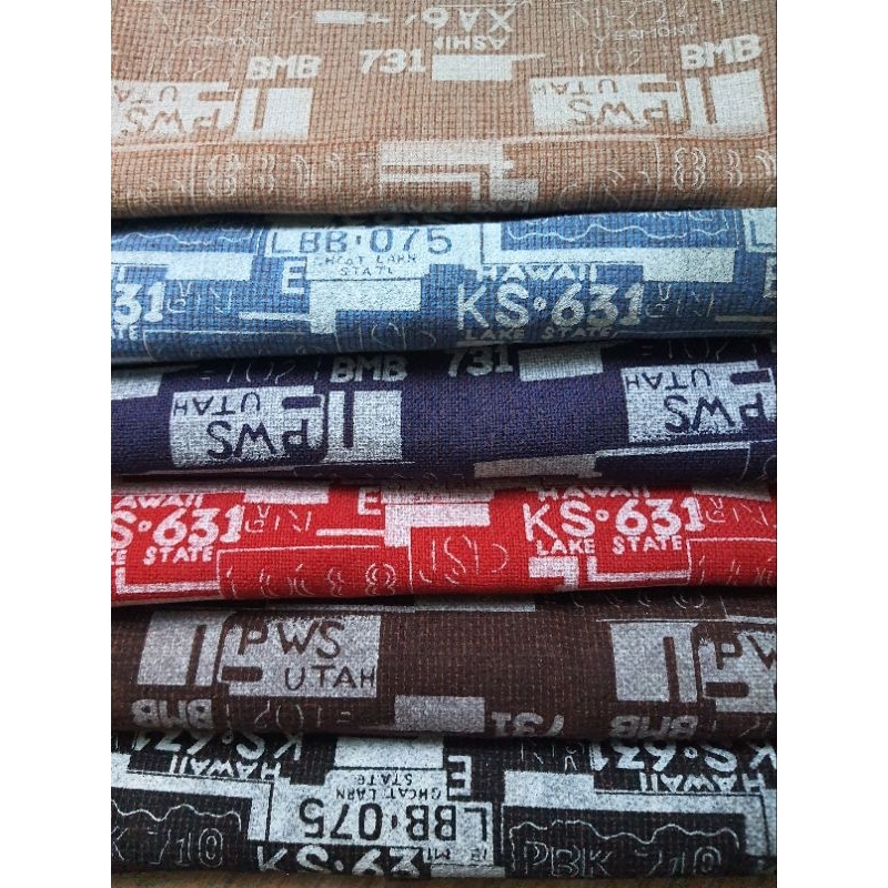 Woven Fabric Graphic Number Pattern Thick Hard Made For Bags Diy Work ...