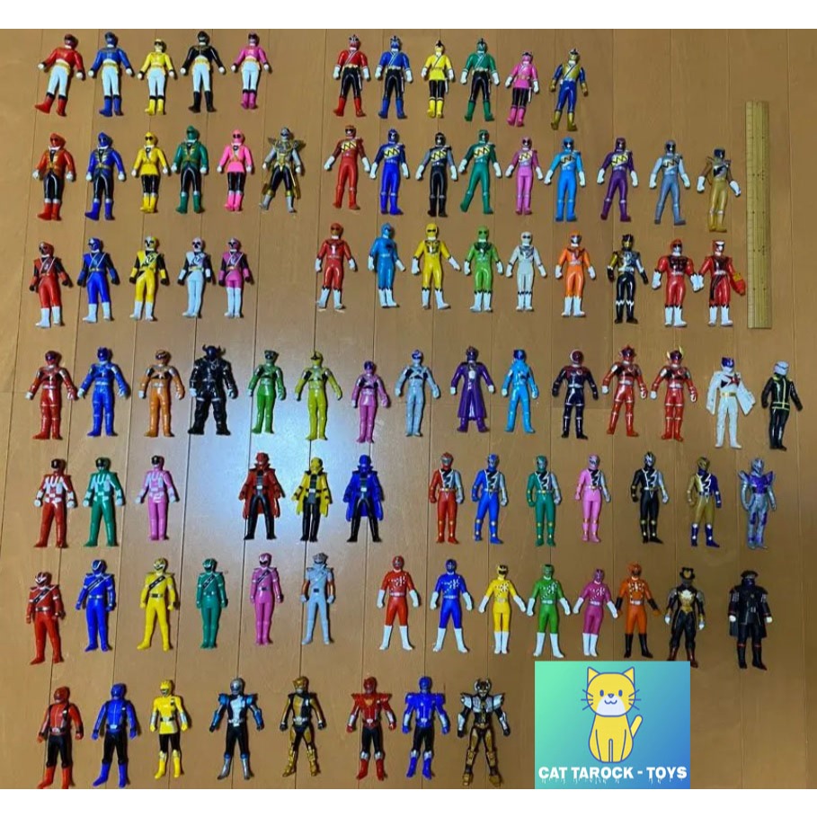 Soft Second-Hand Sentai Movement Size About 10-11 Cm. Sold As Set ...