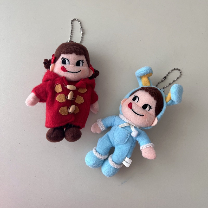 Keychain Fujiya Peko Peko-chan Doll My Little with Mascot Chain Duffle ...