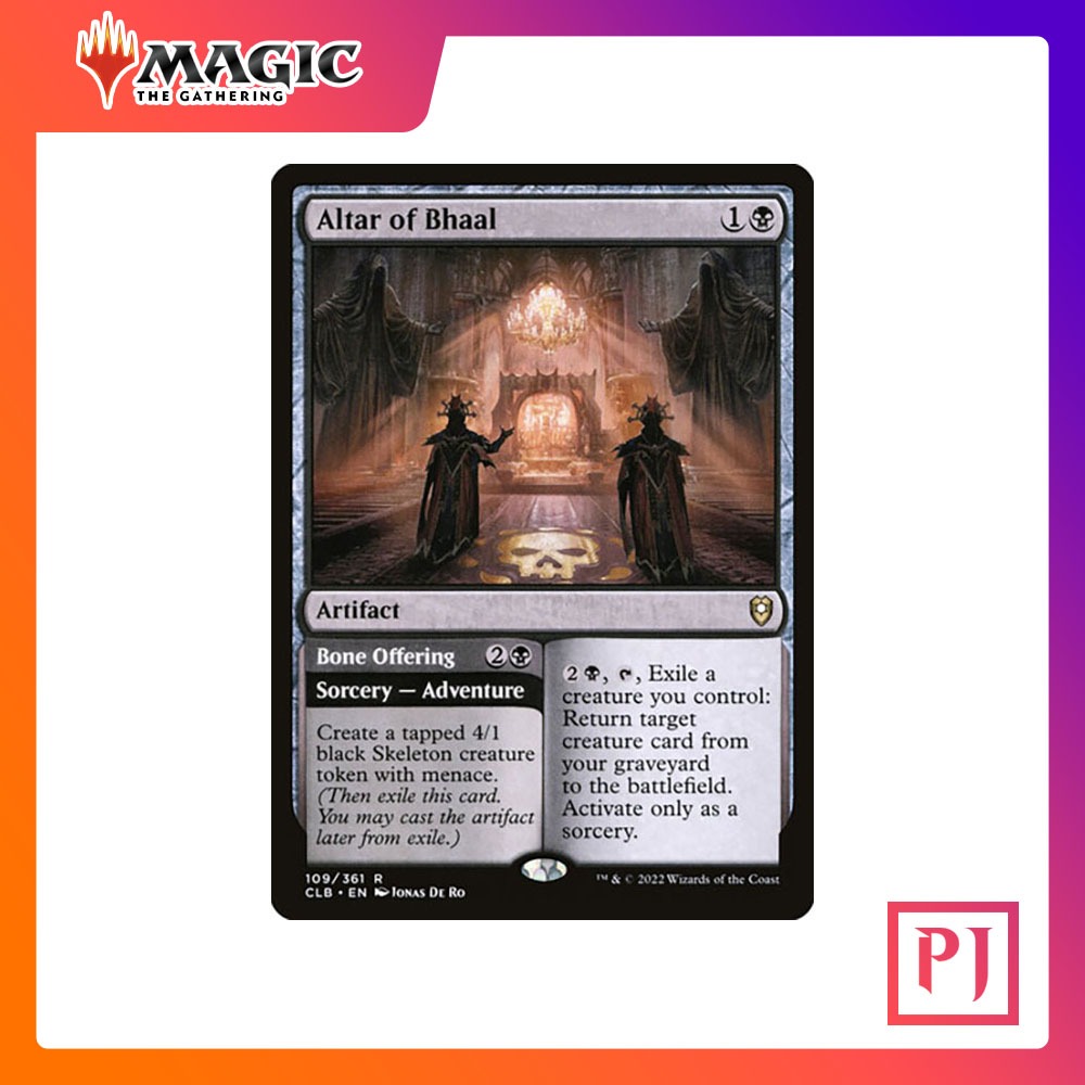 [MTG] Altar of Bhaal // Bone Offering [CLB] [BLACK] [RARE] [NORMAL] [ENG] (Magic Card/Magic the ...