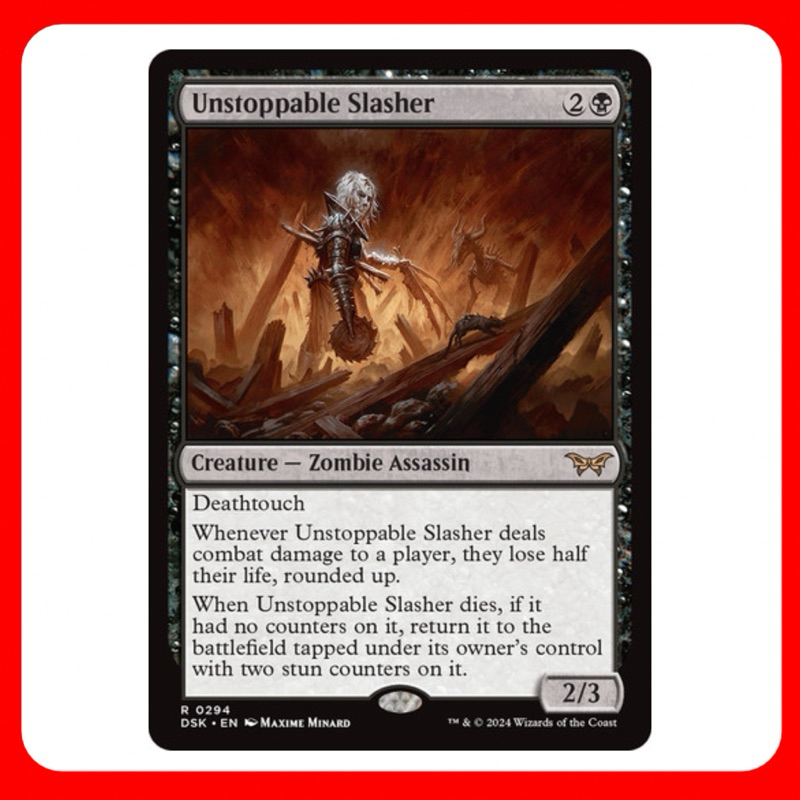 [MTG] Unstoppable Slasher [DSK] [BLACK] [RARE] [NORMAL] [ENG] (Magic ...