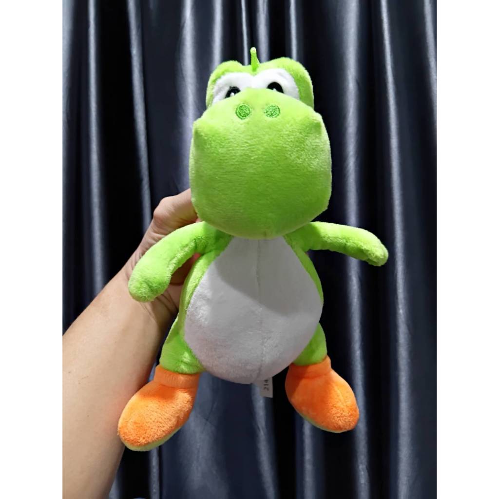 Super Mario Bros Yoshi Dinosaur Toy Green Size 9 Inch Sign | Shopee ...