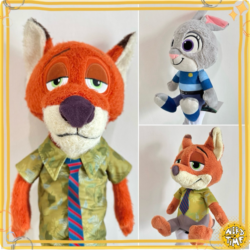 Authentic Copyright Judy Nick & Sutopia Disney Zootopia Sitting Plush ...