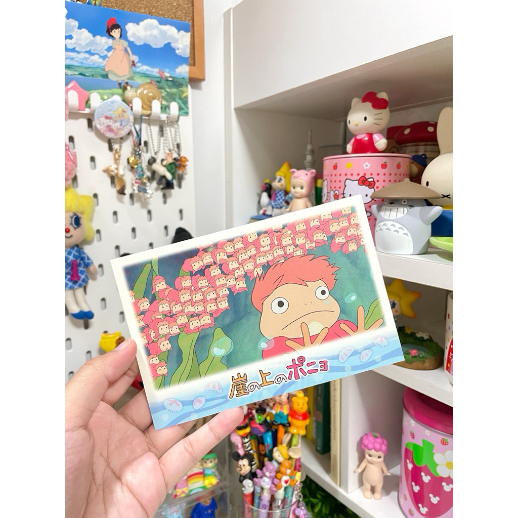 The Old ponyo Postcard Cute Collection Of Studio Ghibli Camp From Japan ...