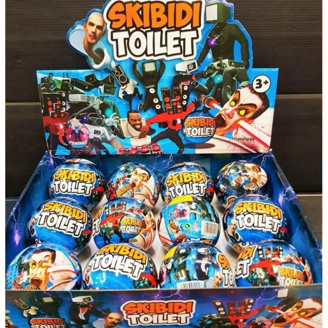 SKIBIDI TOILET Random Egg Model Head Big Beady Toiletette Toy With ...