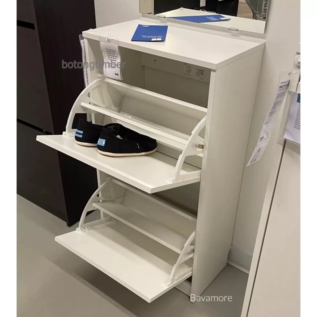 IKEA BISSA Shoe Cabinet Rack 49x28x93 Cm | Shopee Philippines