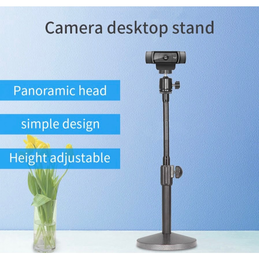 Desktop Webcam Tripod Stand 1/4" Gooseneck web Camera Pc For Logitech ...