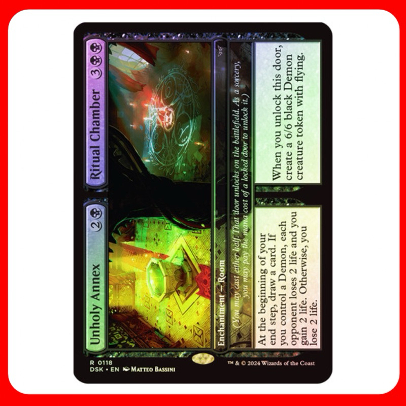 [MTG] Unholy Annex // Ritual Chamber [DSK] [BLACK] [RARE] [FOIL] [ENG] (Magic Card/Magic the ...
