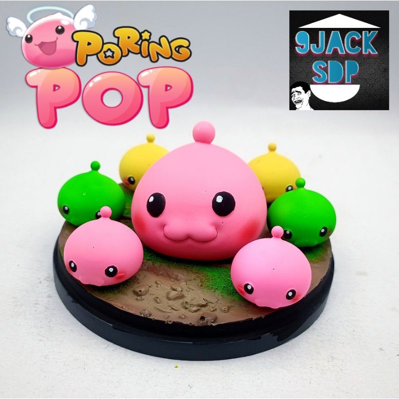 Ragnarok online Collectibles poring model resin mmorpg game | Shopee ...