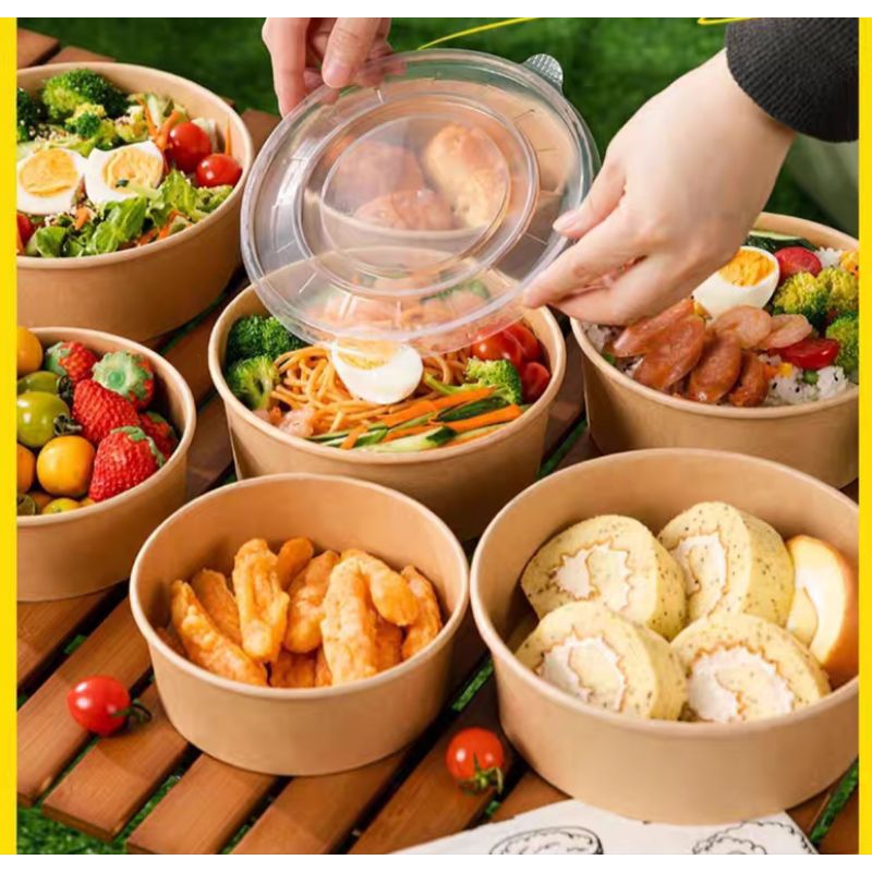 25 Kraft Paper Cups + 25 Lids 50 Pieces Many Sizes Steam Cover | Shopee ...