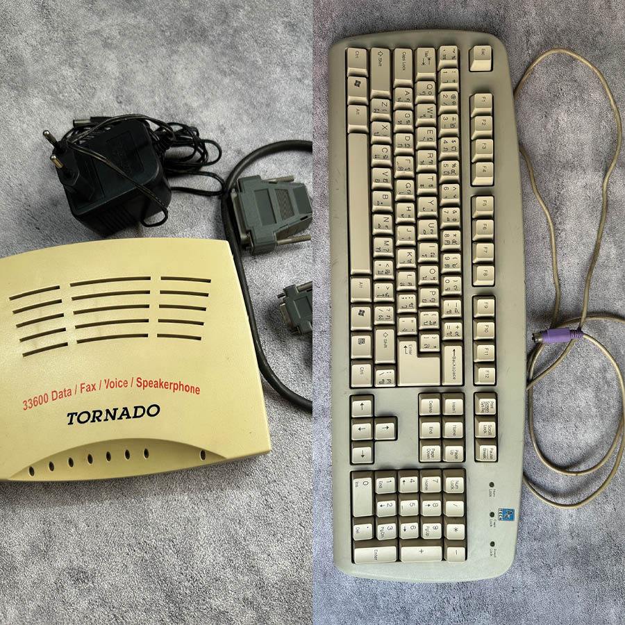 Keyboard Old retro Keyborad 90s Modem Full Set With Box | Shopee ...