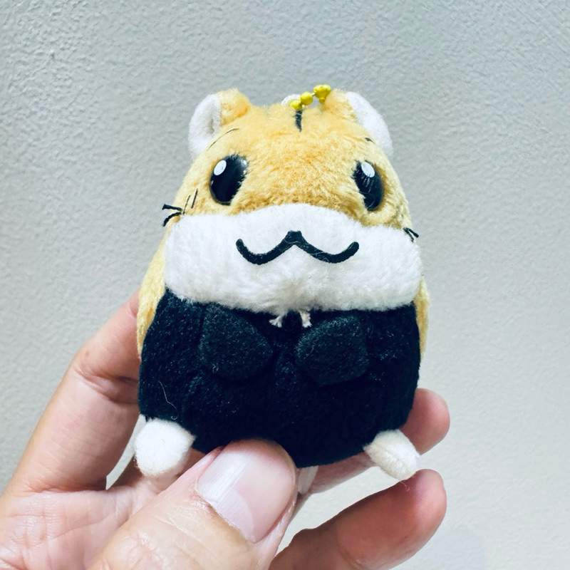 Hamster plush Keychain Rare Authentic Copyright Hamtaro Fabric Label ...