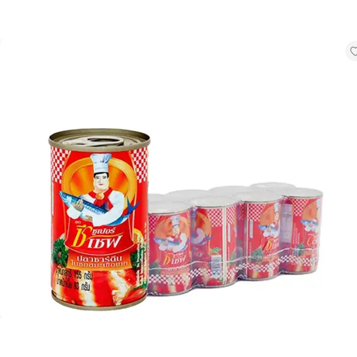 **155 Ml x 10 Cans ** Super C Chef Sardine & Mackerel In Tomato Sauce ...