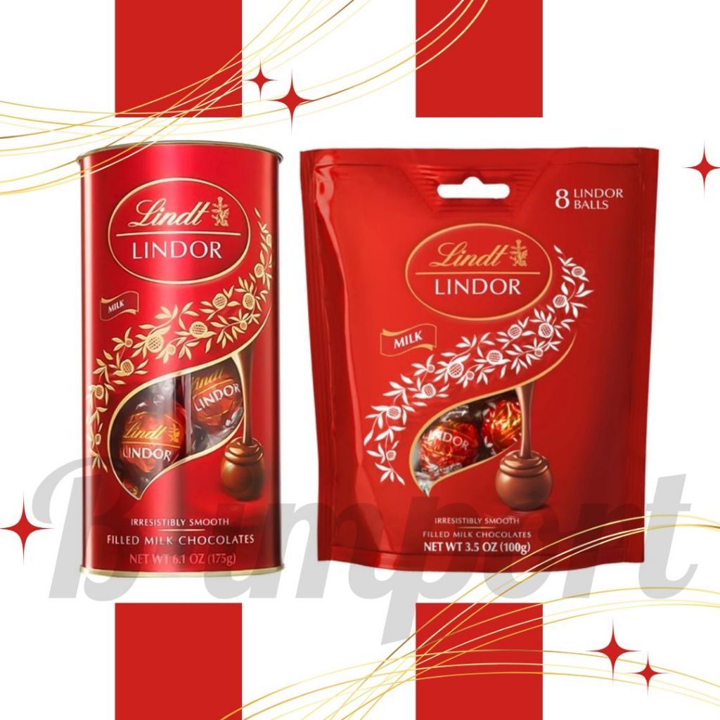 Lindt Lindor Mini Tube Milk Chocolate Muz Choc Filling Comes In 2 Sizes ...