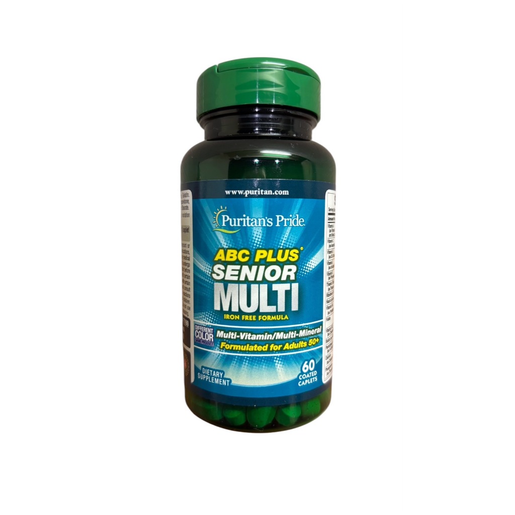 Puritan's Pride ABC PLUS SENIOR MULTI Vitamin 60 Tablets Multivitamin ...