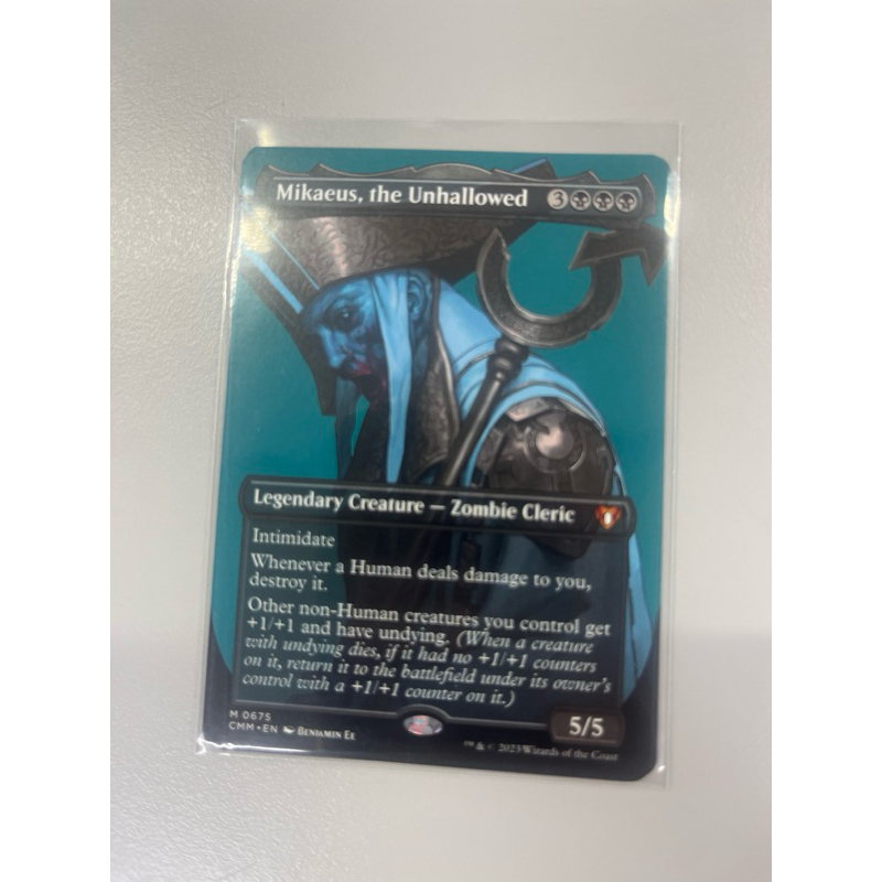 MTG Mikaeus Card the Unhallowed Black Magic the gathering EDH Model CMM ...