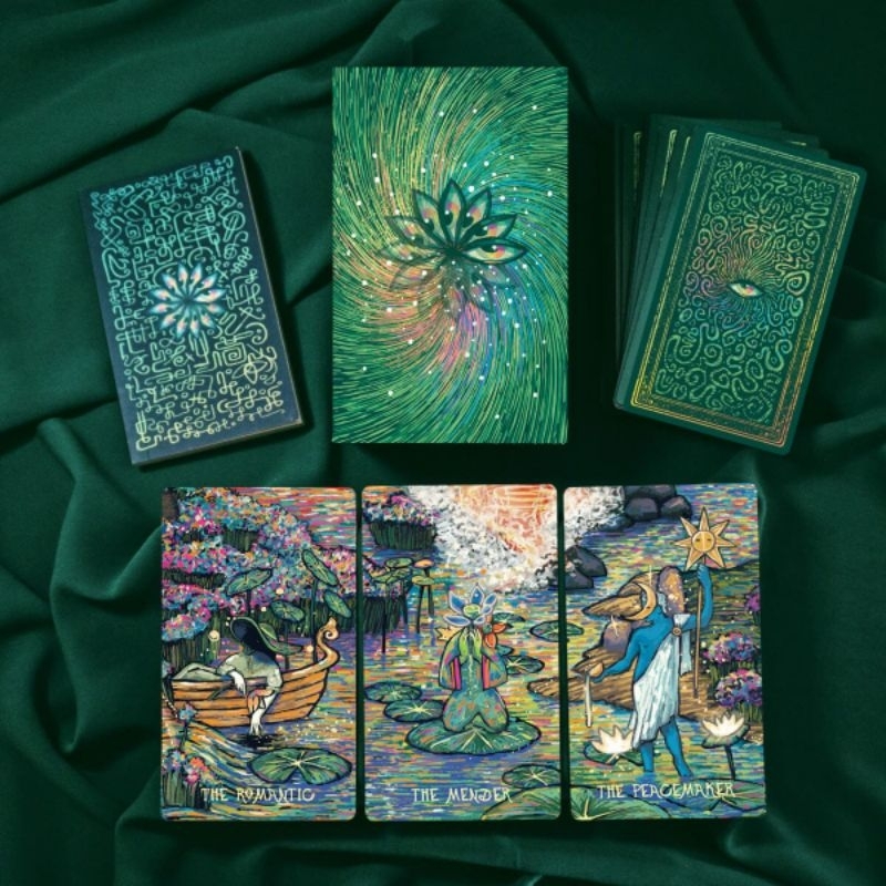 Cosma Vision Oracle Holographic Black Edge Cards card deck | Shopee ...