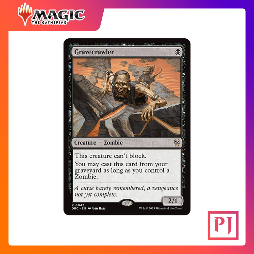 [MTG] Gravecrawler [DRC] [BLACK] [RARE] [NORMAL] [ENG] (Magic Card ...