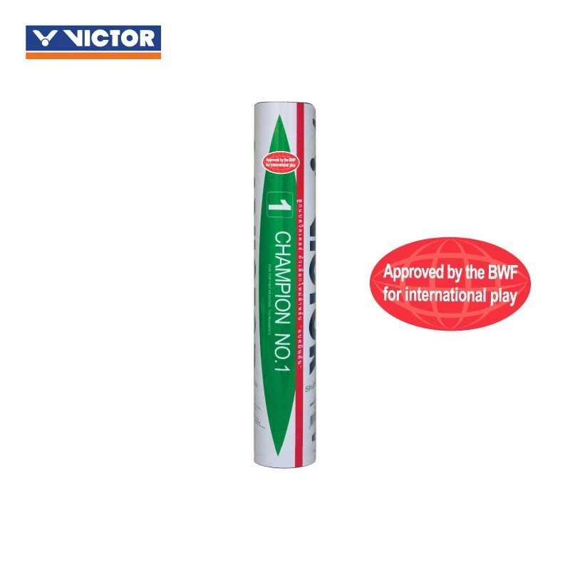 VICTOR Badminton Shuttlecock CHAMPION NO.1 Model (1 Tube 12 Balls ...