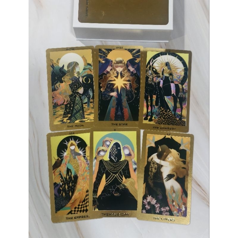 Golden Dream Inspired Tarot Real Gypsy cards Gold Edge Luxury decks ...