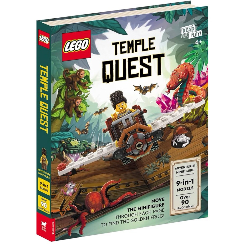 LEGO Books: Temple Quest (with adventurer minifigure nine buildable ...