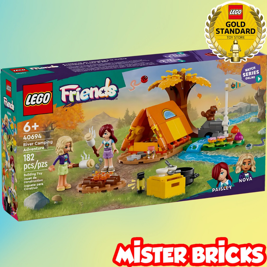 LEGO Friends River Camping Adventure (40694) – Fun Playset for Kids 6 ...