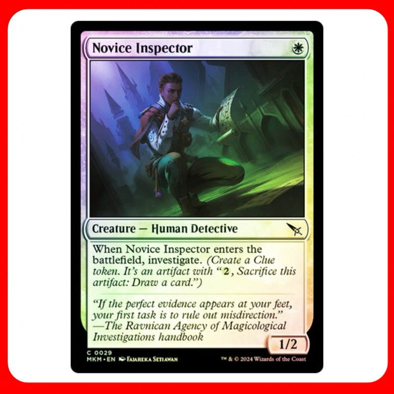 [MTG] Novice Inspector [MKM] [WHITE] [COMMON] [FOIL] [ENG] (Magic Card ...