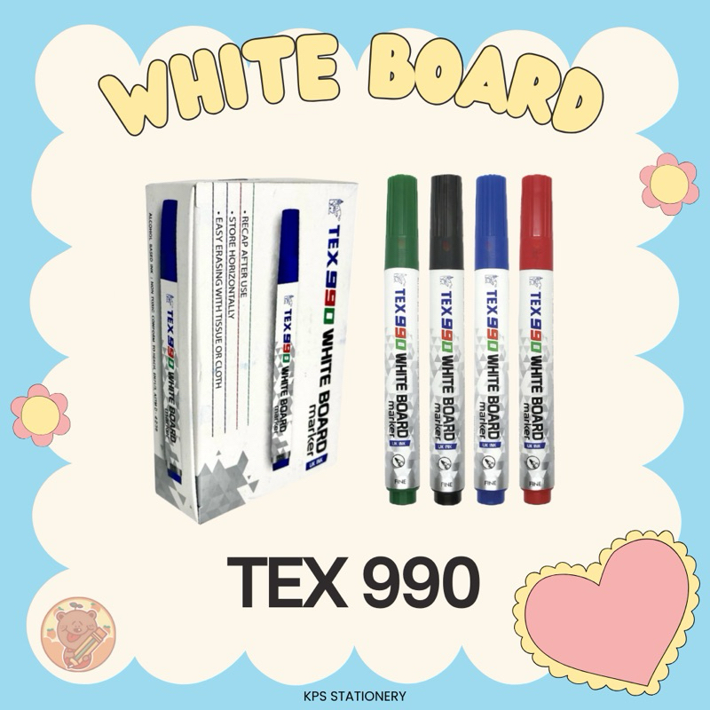 TEX 990 Round-Neck Whiteboard Marker (12pcs) | Shopee Philippines