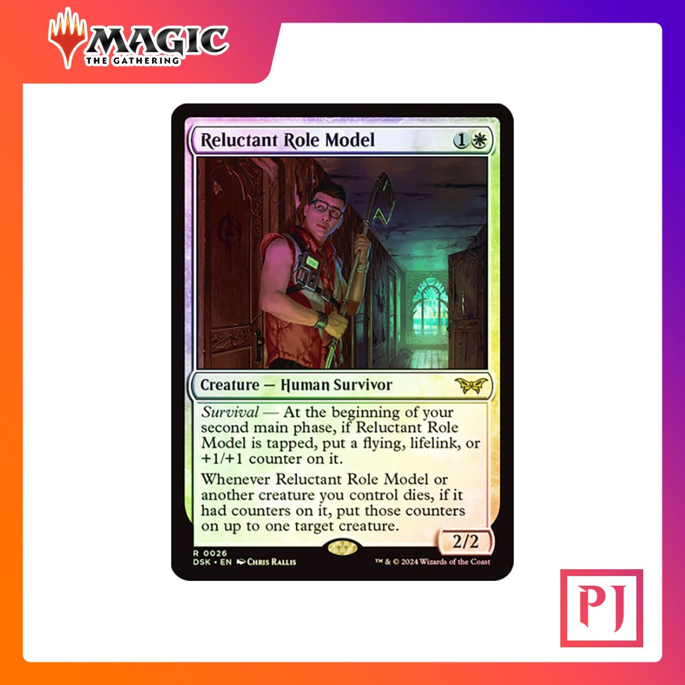 [MTG] Reluctant Role Model (026) [DSK] [WHITE] [RARE] [FOIL] [ENG ...