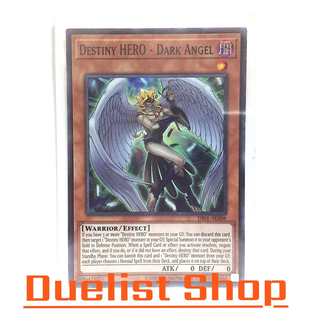 Destiny HERO-Dark Angel (N) Monster Level1 [Warrior/Effect] Set DI01 ...