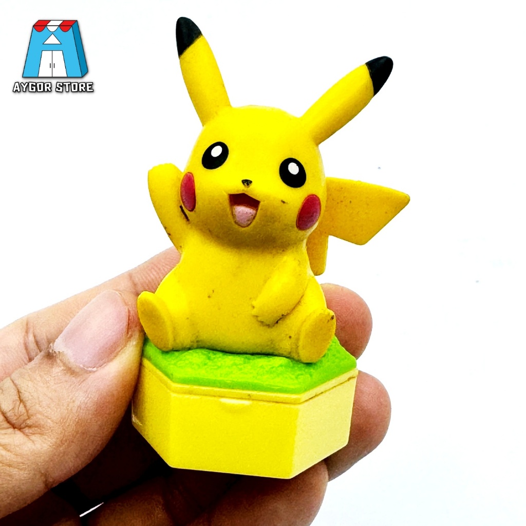 Figure Model Pokemon Pikachu stamp At The Ink Pump | Shopee Philippines