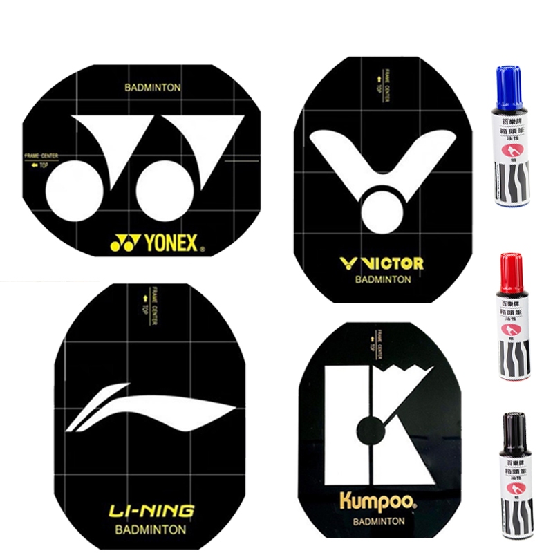 [Badminton Stencil Set] Logo Ink For Yonex Victor Li-Ning Badminton From Thailand Has A ...