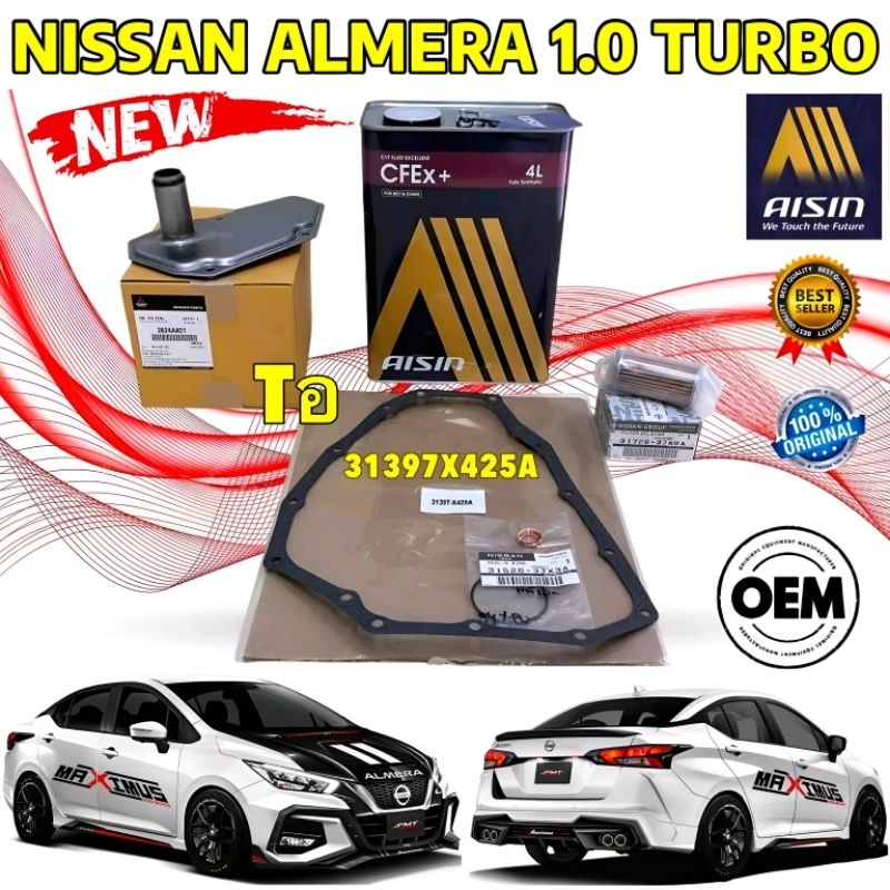 Transmission Filter Complete Set Big 6 Pieces NISSAN ALMERA 1.0 TURBO ...