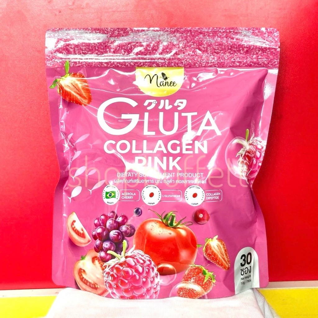 Manee Gluta Collagen Pink (1 Pack Contains 30 Sachets) | Shopee Philippines