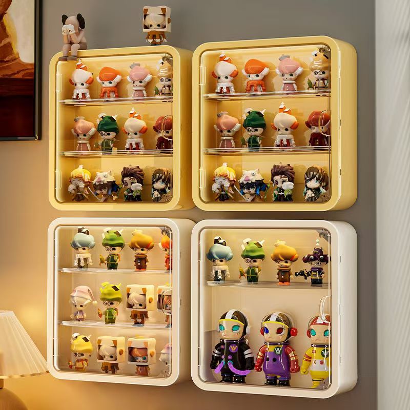 MULI Transparent Model Storage Box Magnetic Lock Wall-Mounted ...